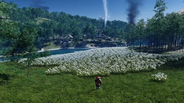 Японская флейтовая музыка и атмосфера для медитации в Ghost of Tsushima. [4К]