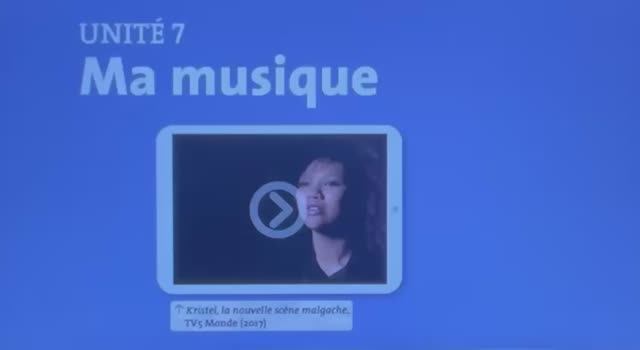 a la une 3 - видео к unité 7 - Kristel, la nouvelle scène malgache