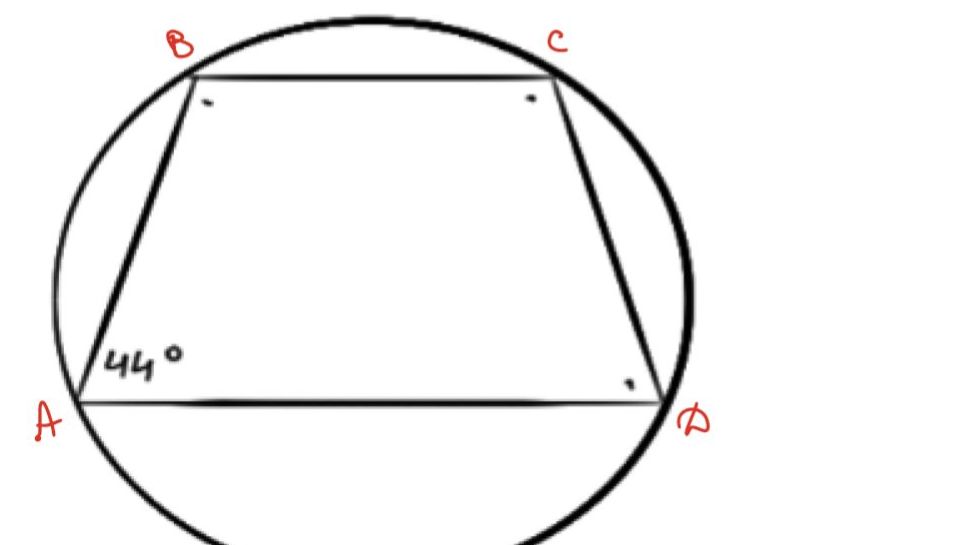 ОГЭ МАТЕМАТАИКА 23 - ВПИСАННАЯ ТРАПЕЦИЯ