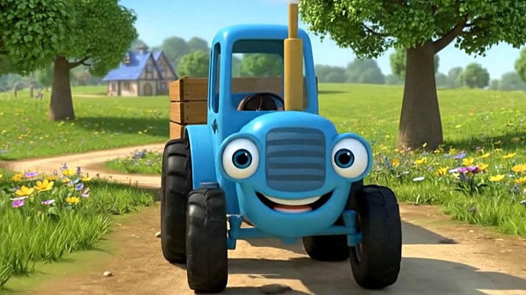 СИНИЙ ТРАКТОР  По полям по лесам - Сборник Мультиков для Детей - Песенки и Мультики для детей