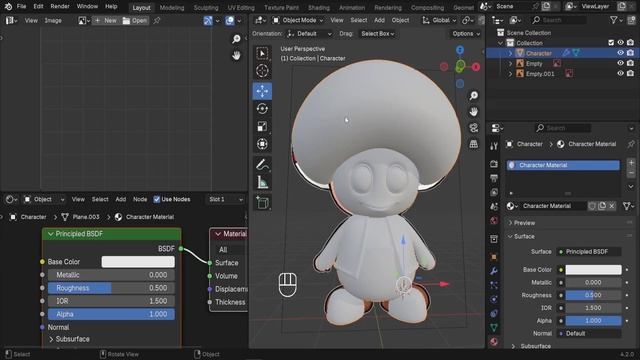 Урок 11. Создание текстуры для материала  в Blender 4.2