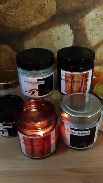 Контейнерные свечи с каминным треском