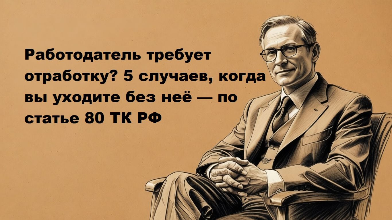 Имеет ли право работодатель заставлять отрабатывать. 5 случаев, когда вы уходите без неё