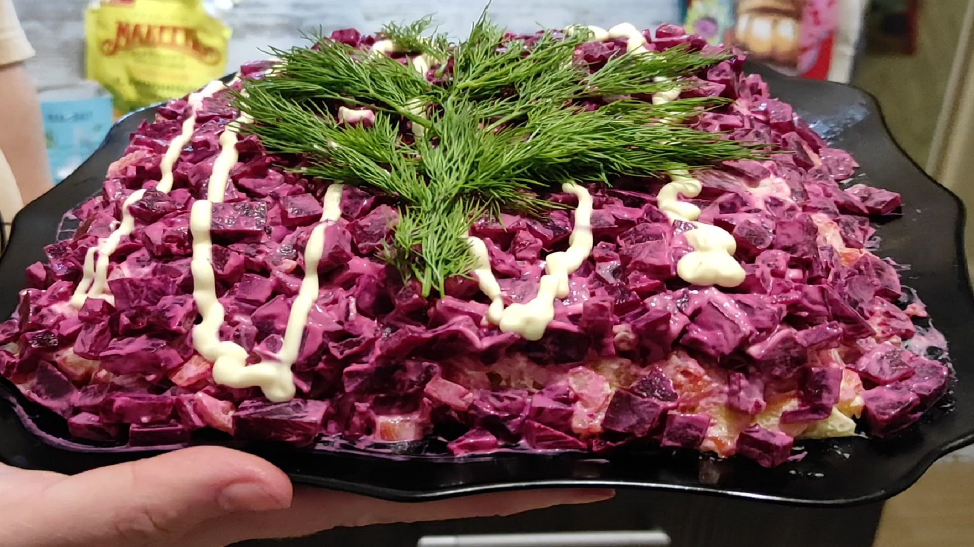 Салат ленивая селёдка под шубой - Быстро готовится быстро съедается - рецепт