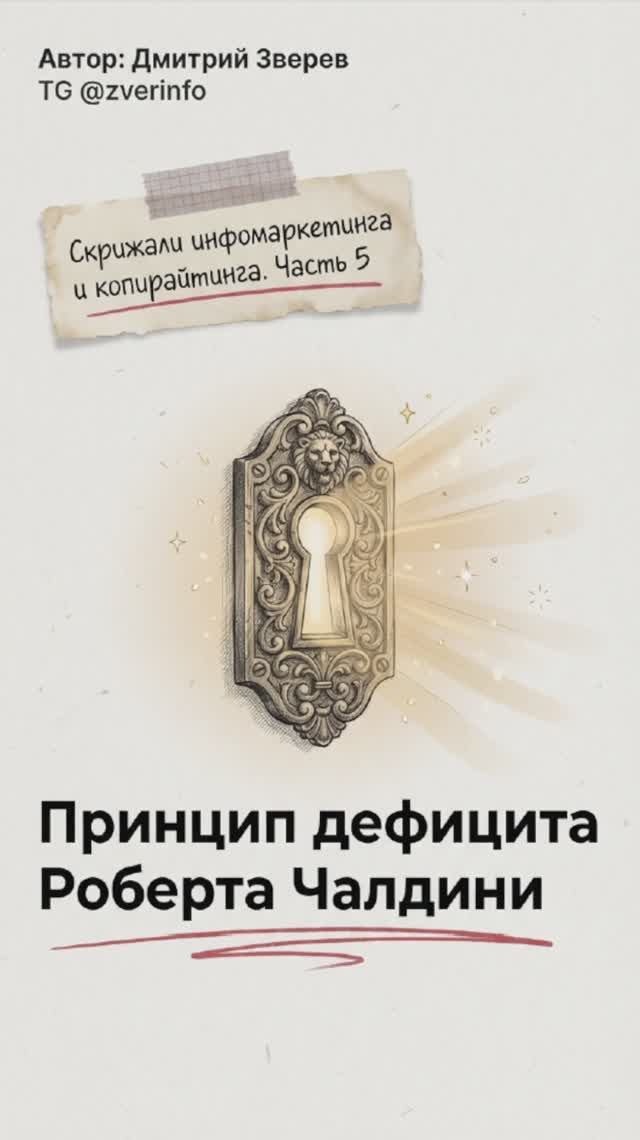 Роберт Чалдини - принцип дефицита (Скрижали инфомаркетинга и копирайтинга - часть 5)