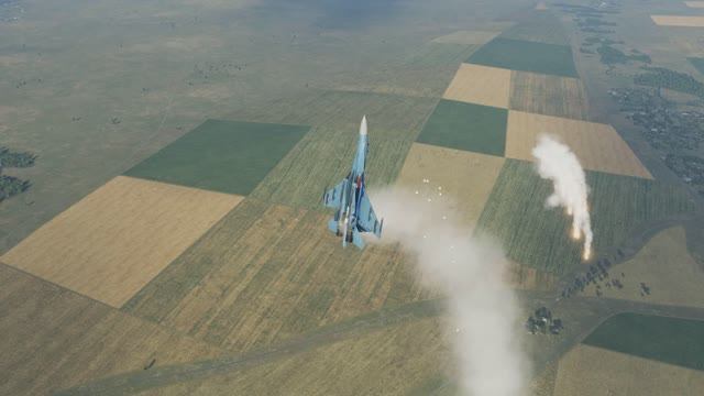 DCS World. Су 27 Аэробатика в URMM - Минеральные воды. SU 27. URMM - Aerobatics