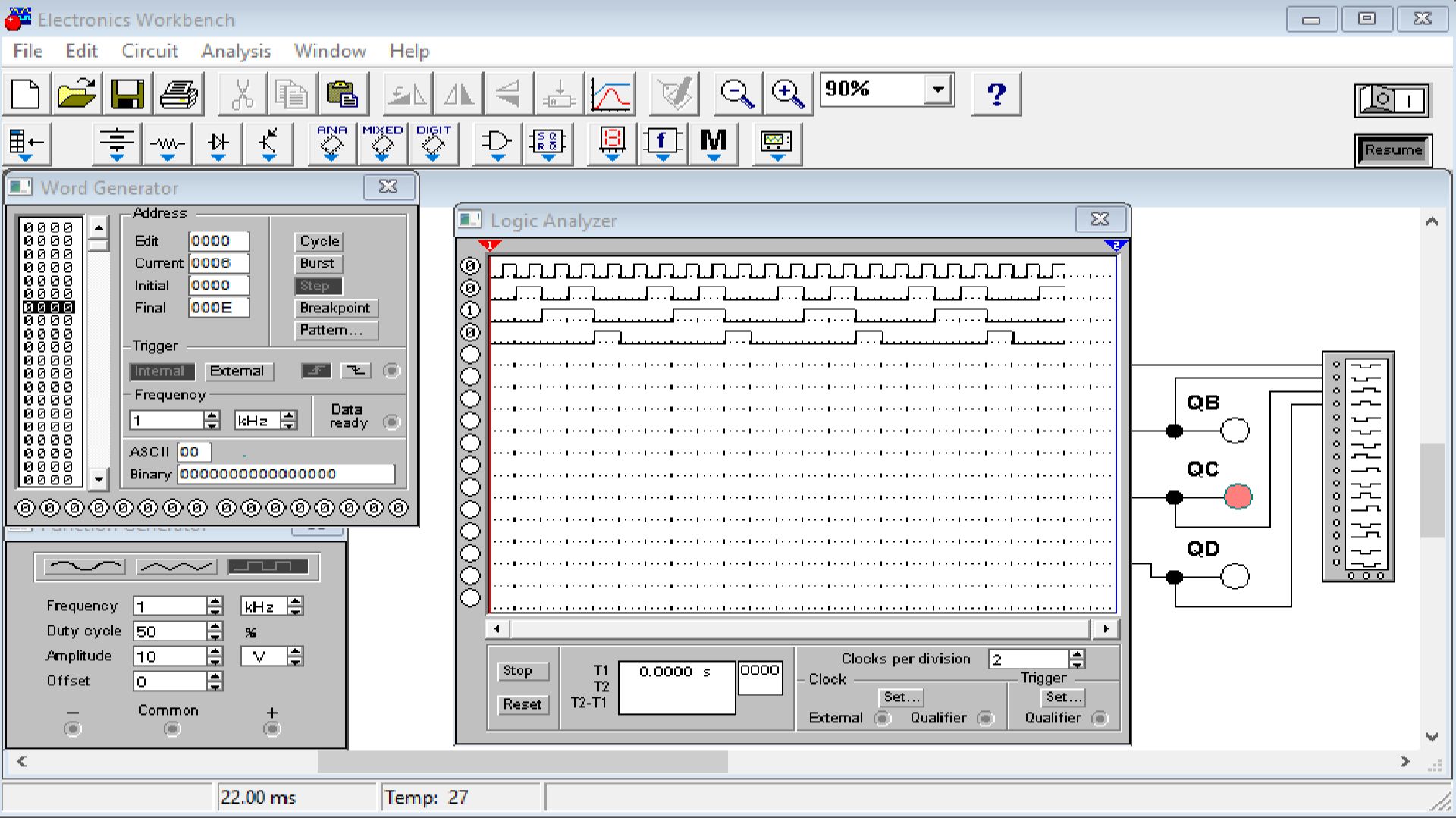 Видеоурок 4.34. Счетчики с параллельным переносом. Часть 6.