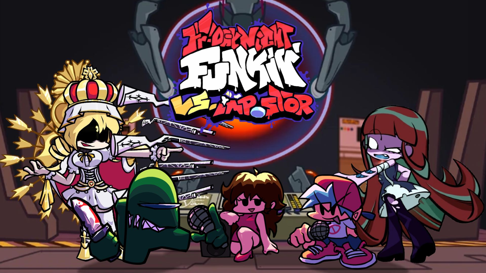 Reactor Metal, but Boyfriend & Limu vs Green Impostor & Mami