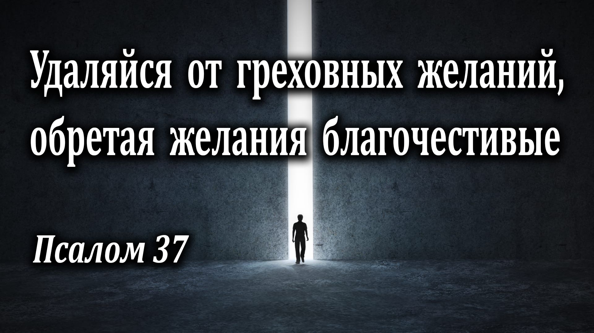 19.11.2023 "Удаляйся от греховных желаний, обретая желания благочестивые" Пс 37 Инжеватов Евгений