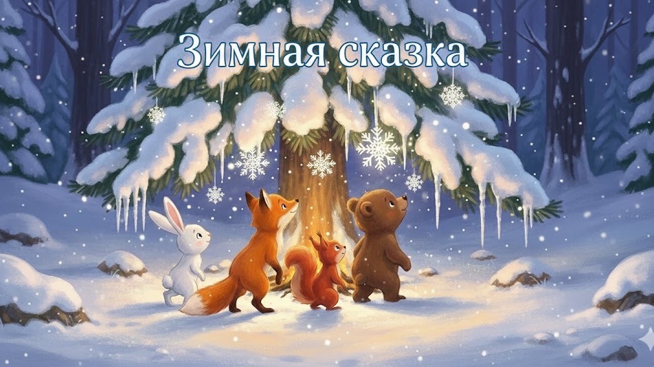 Зимняя сказка о том, как зверята ждали весну