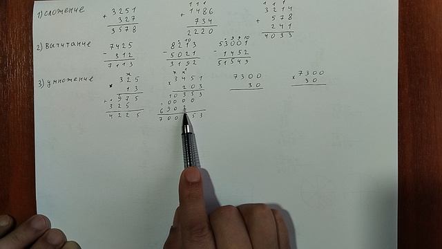 Глава 1 Урок 3 Сложение, вычитание, умножение и деление целых чисел