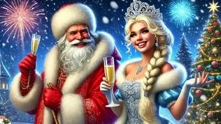 Вторая волна волшебства -Старый Новый год. Красивая музыкальная открытка.