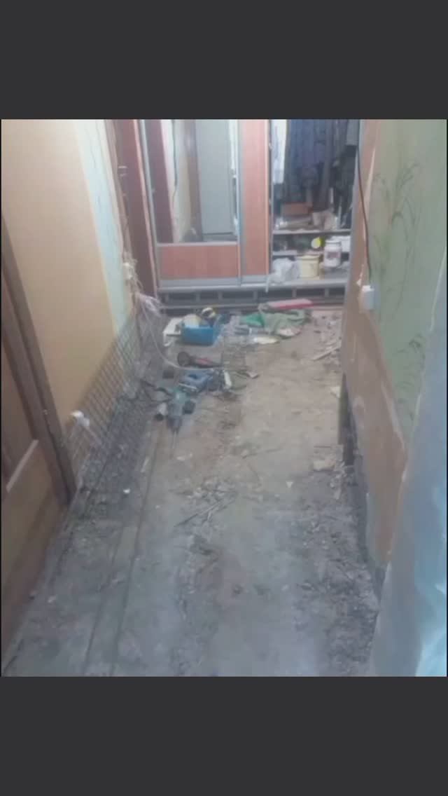 С чего всё началось, преображение коммунальной квартиры, своими руками, ванной не было вообще.