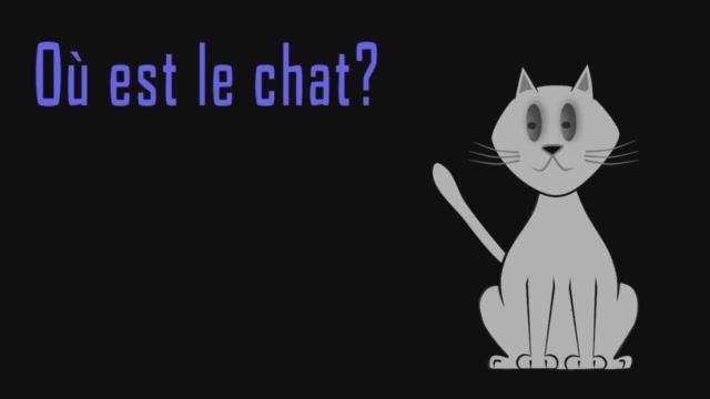 Предлоги на французском - Où est le chat?