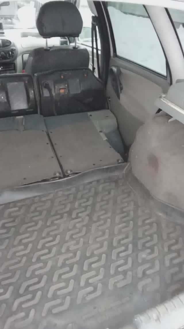 складывание задних сидений в калине универсал