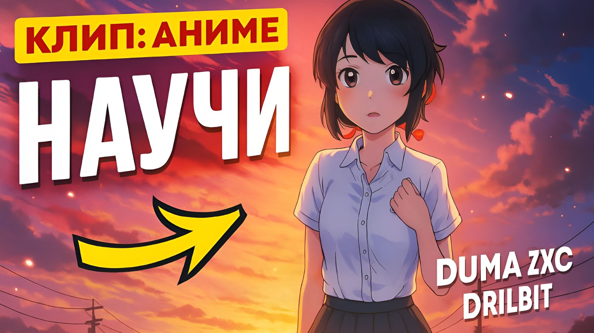 Клип Duma zxc, DRILBIT - НАУЧИ Аниме