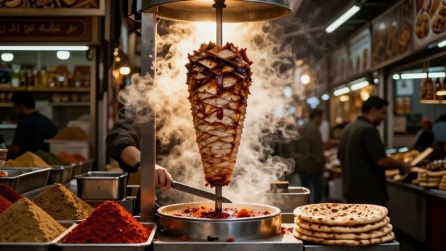 Дёнер-кебаб - турецкое национальное блюдо