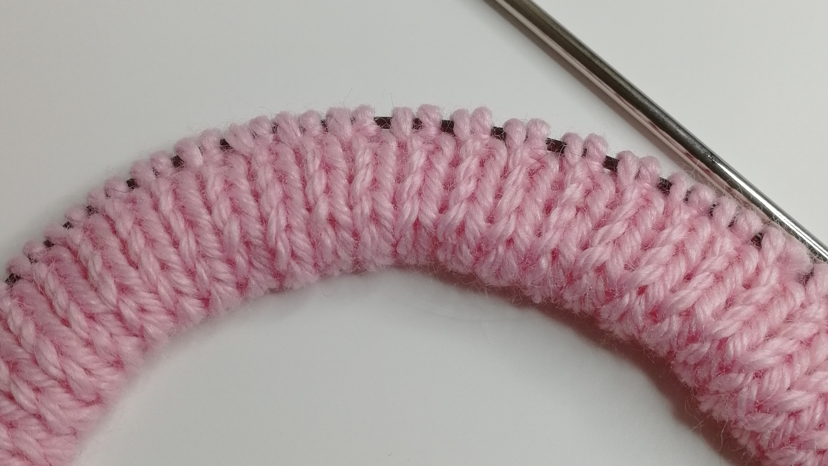 Набор петель полой резинкой 1*1 Итальянский набор петель спицами