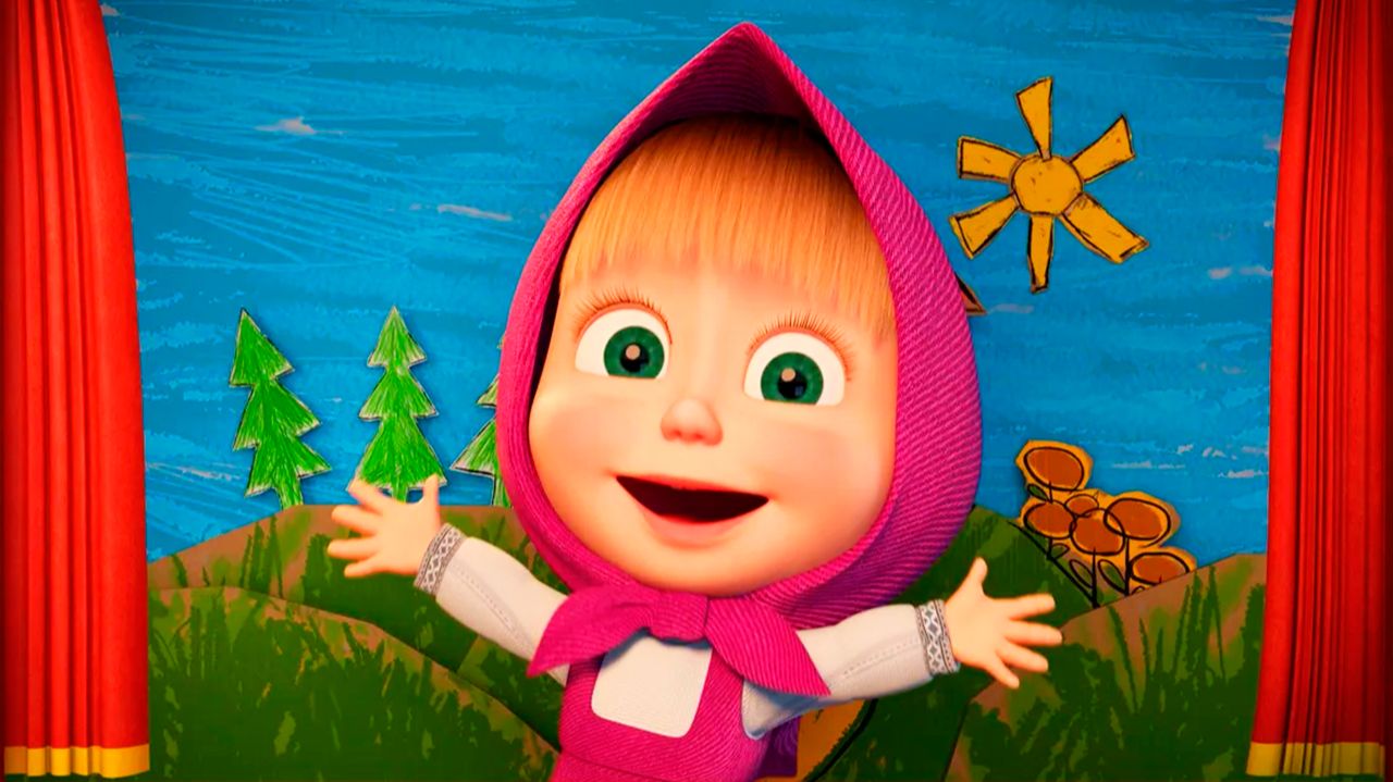 Маша и Медведь - Раскраска для детей Маша и Медведь - Мультфильм Маша и Медведь