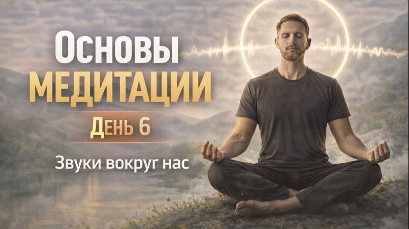 🧘 Основы медитации. День 6: "Звуки вокруг нас"