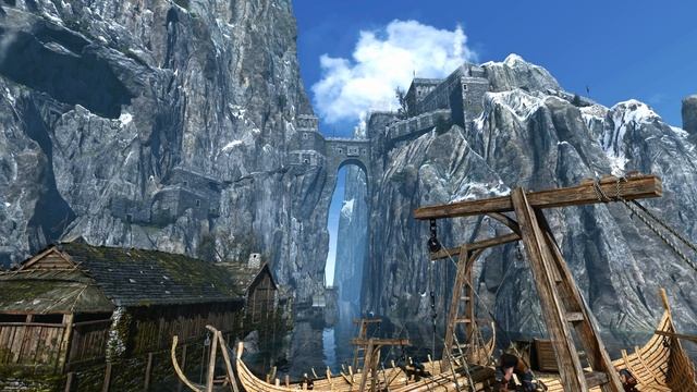 Спокойное утро в Скеллиге в The Witcher 3. [4К]