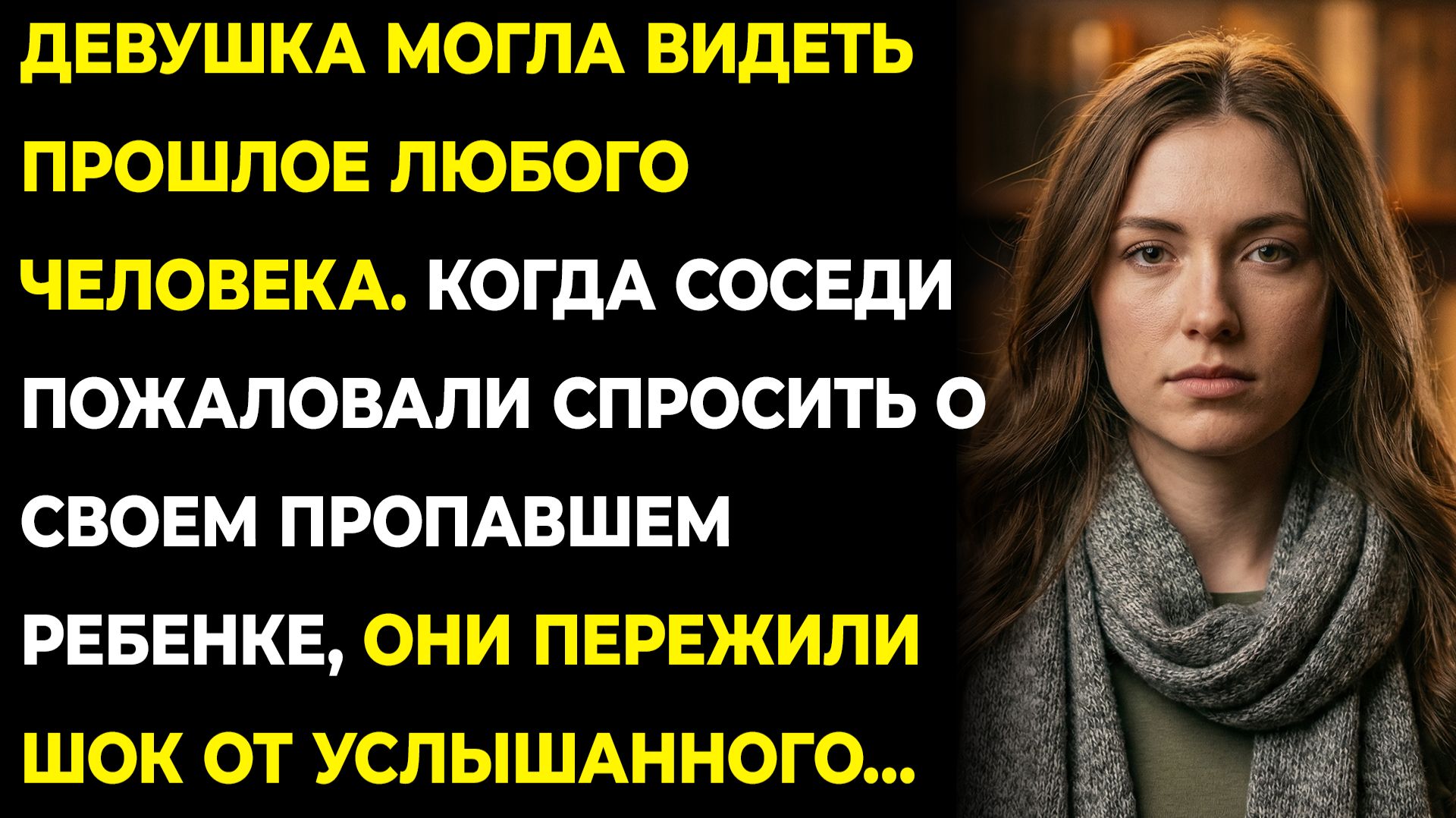 Она могла видеть прошлое. Соседи спросили её о пропавшем ребёнке и были в ужасе от ответа