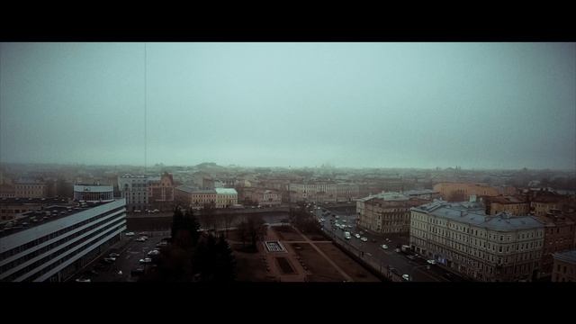 Таймлапс Санкт-Петербург перекресток из окна гостиницы Азимут