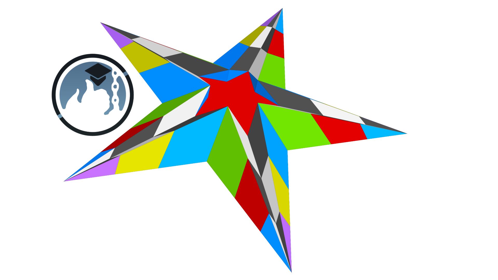 Компас 3D: Построение каркасной звезды