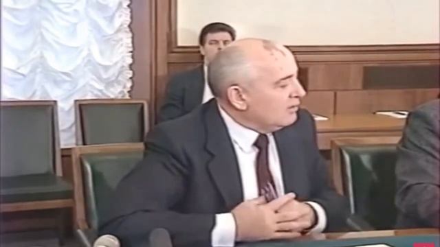 Горбачев после Беловежских соглашений 12.12.1991