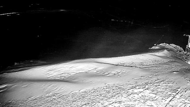 Вечер. Метель опять в горах Сочи на высоте 2320 метров