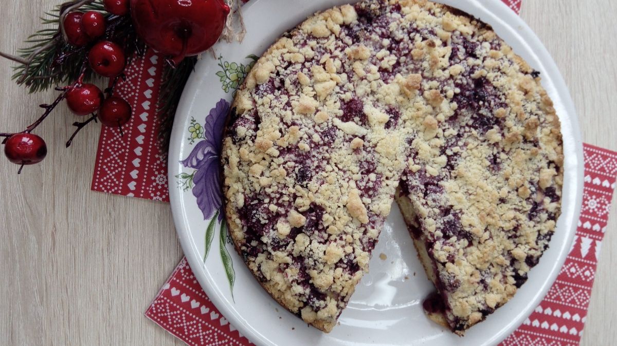 Вишневый пирог, Песочный вишневый пирог." Королевская ватрушка с вишней".