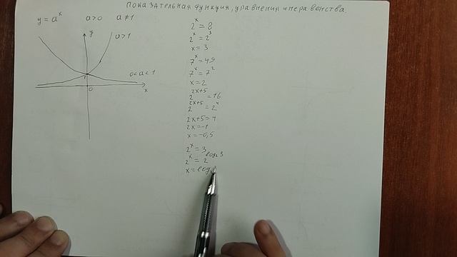 Глава 4 Урок 4 Показательная функция, уравнения и неравенства