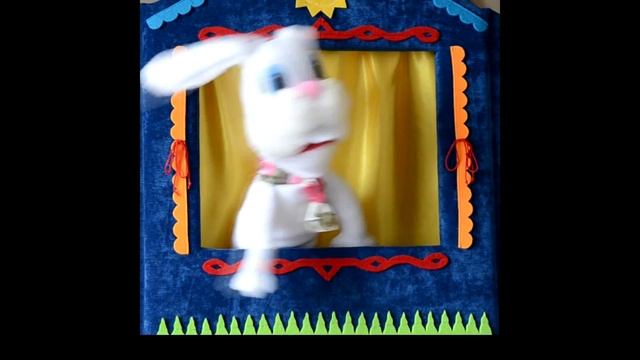 Зайчик - кукла с открывающимся ртом