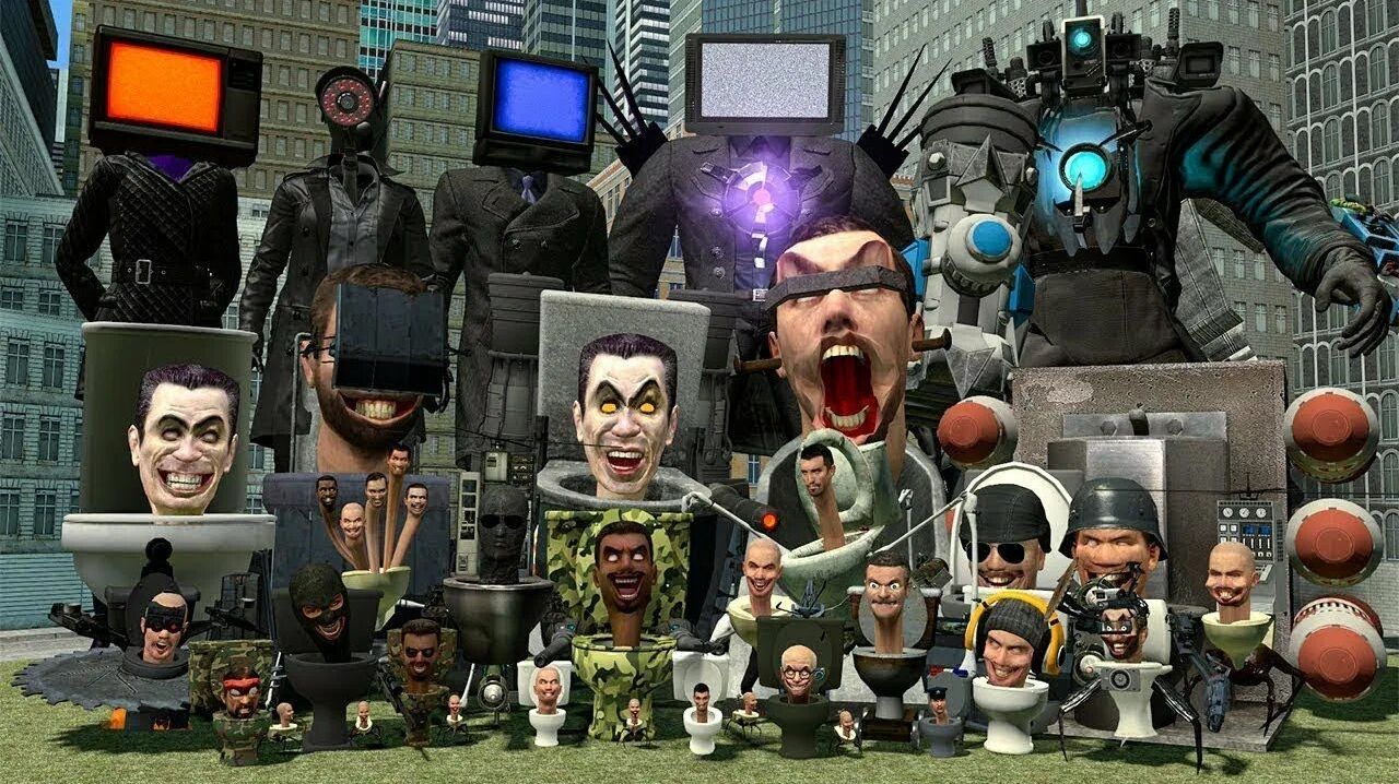 Я посмотрел все серии Skibidi toilet от Dafu*!Boom , и теперь я G-man