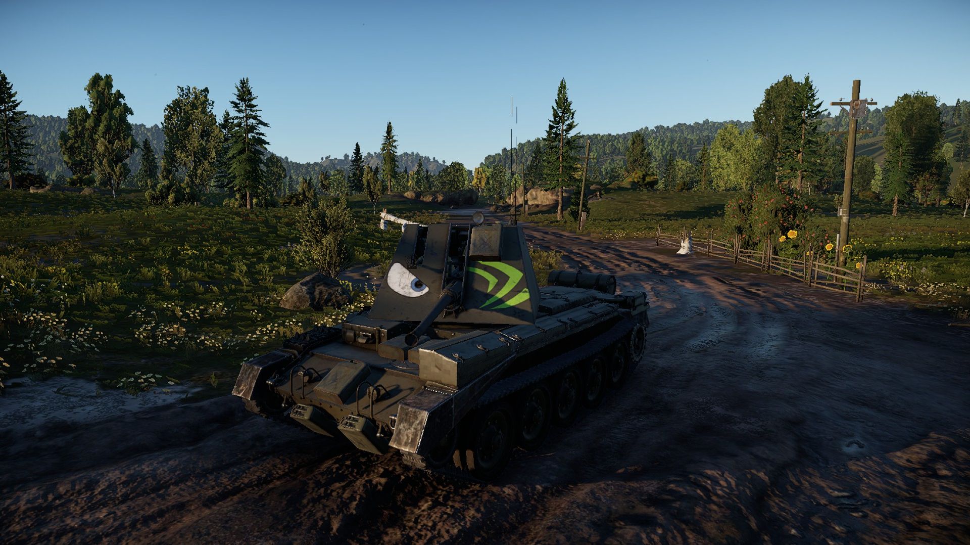 Crusader AA Mk.I шквал снарядов в War Thunder