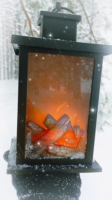 Новогодний фонарь в моей руке)