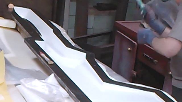 №10-  Начало закладки 1 половины фюзеляжа .