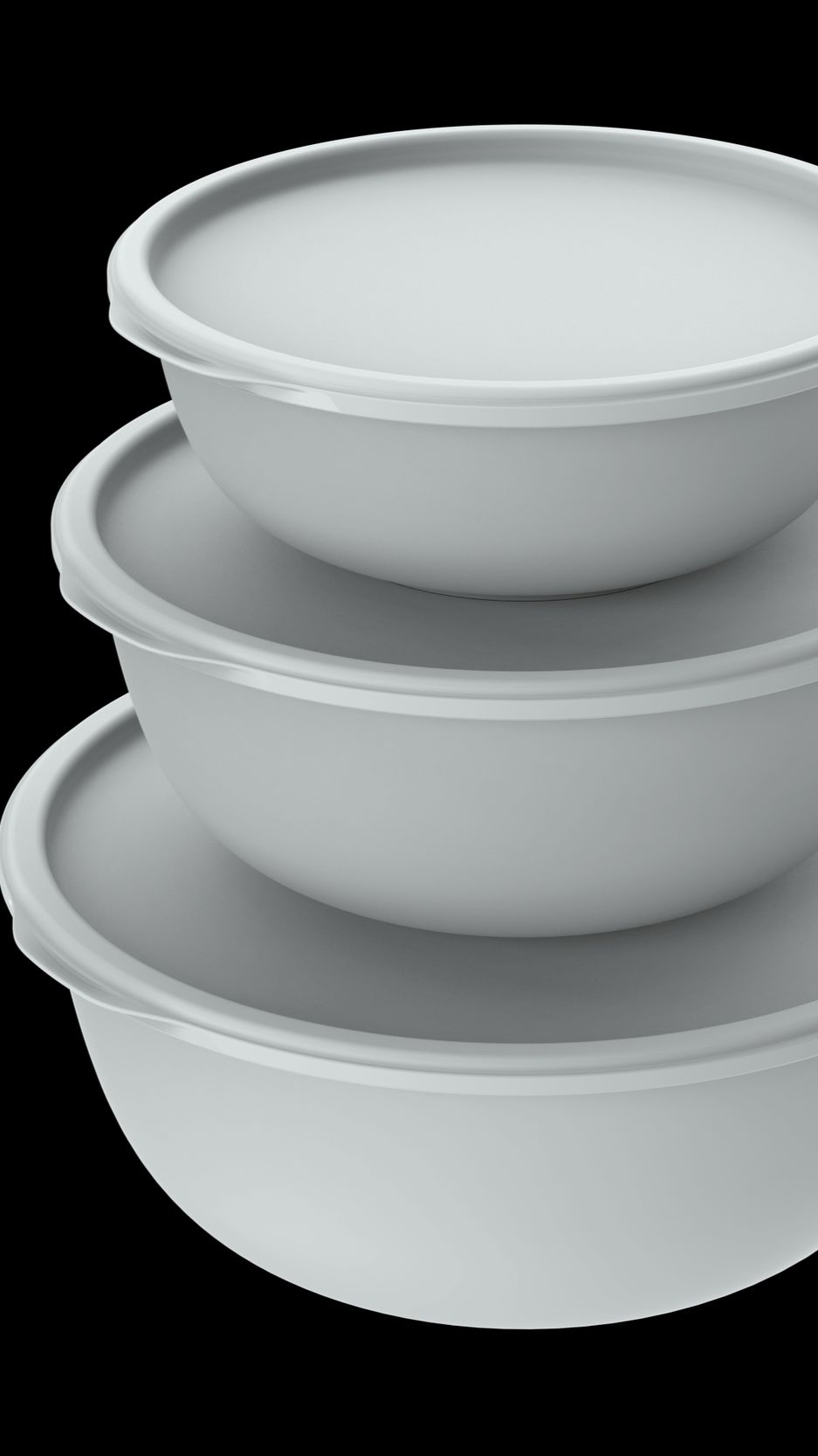 Набор мисок с крышками Альт - Пласт