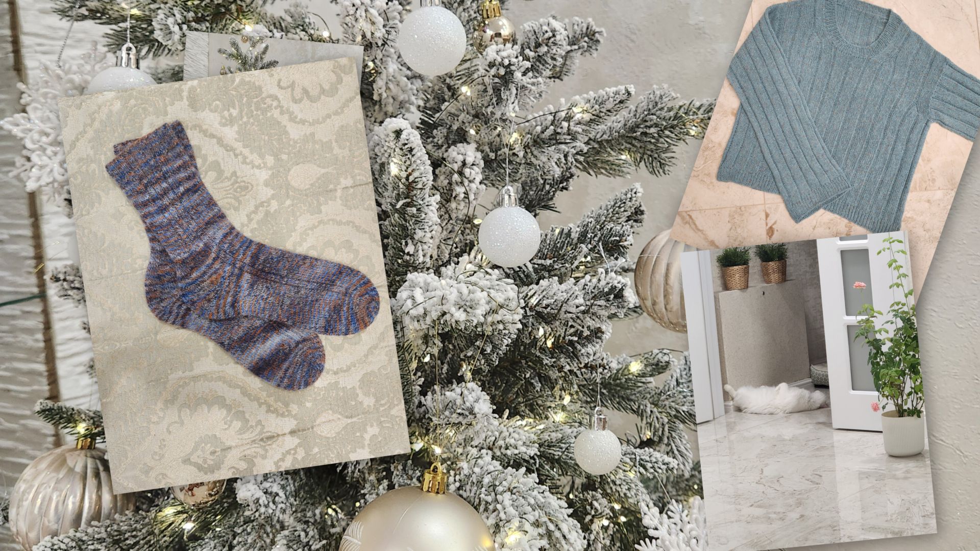 Влог 12/2025. Готов джемпер от костюма и ещё  чуть чуть...Подарок от швейного тайного санты.