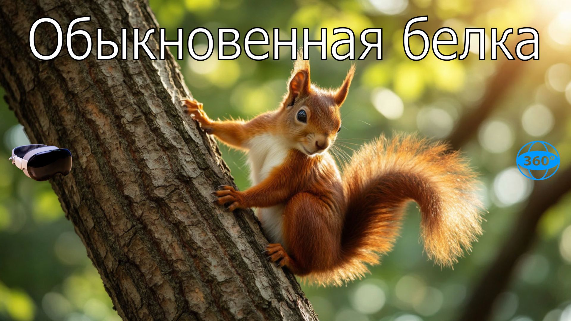 3 серия - Обыкновенная белка в VR 360