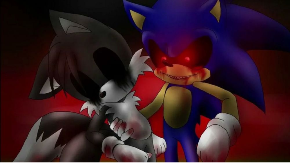 Рисую соника ехе и тейлза ехе.