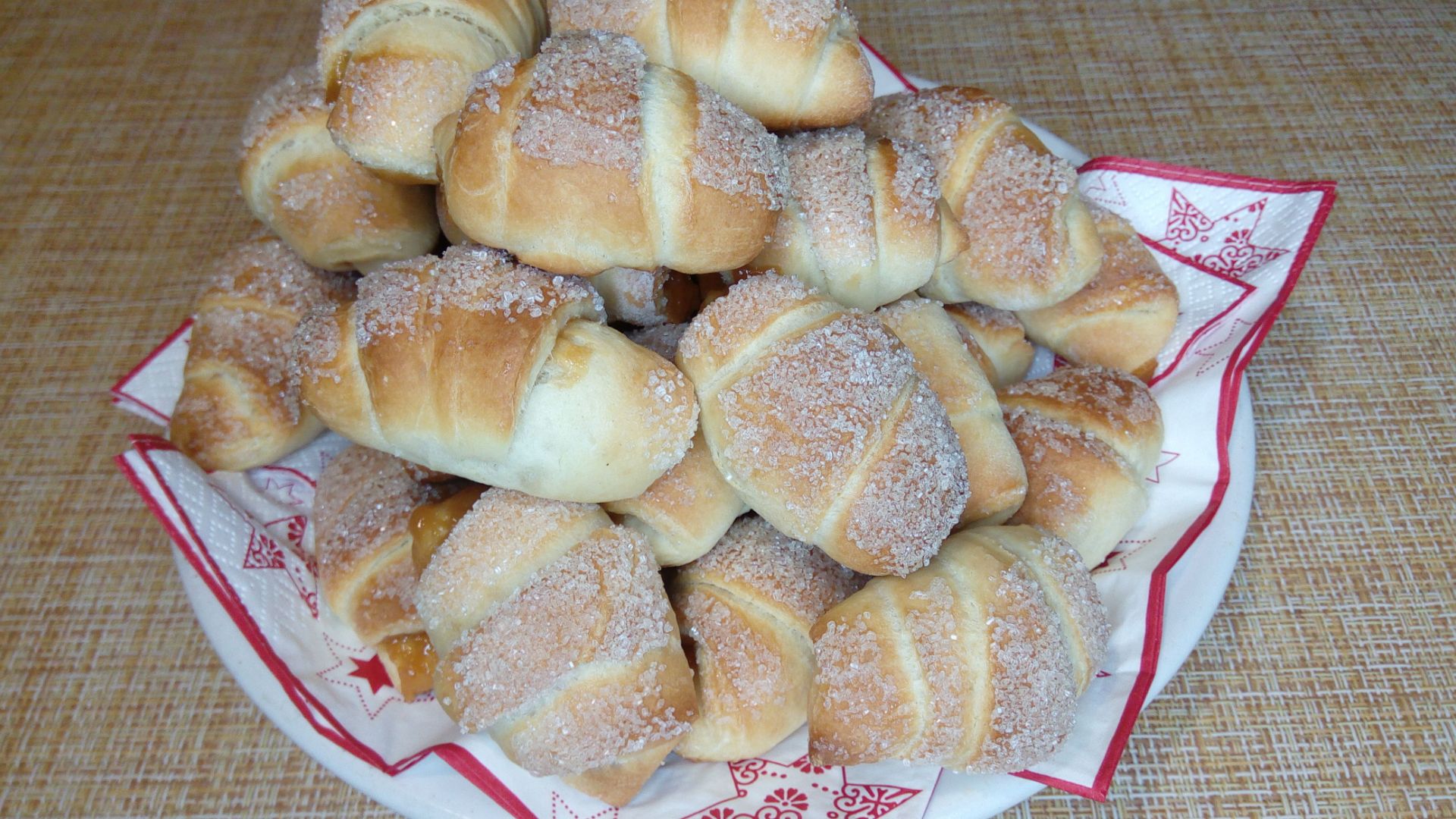 Рогалики к чаю.Вкусная выпечка.