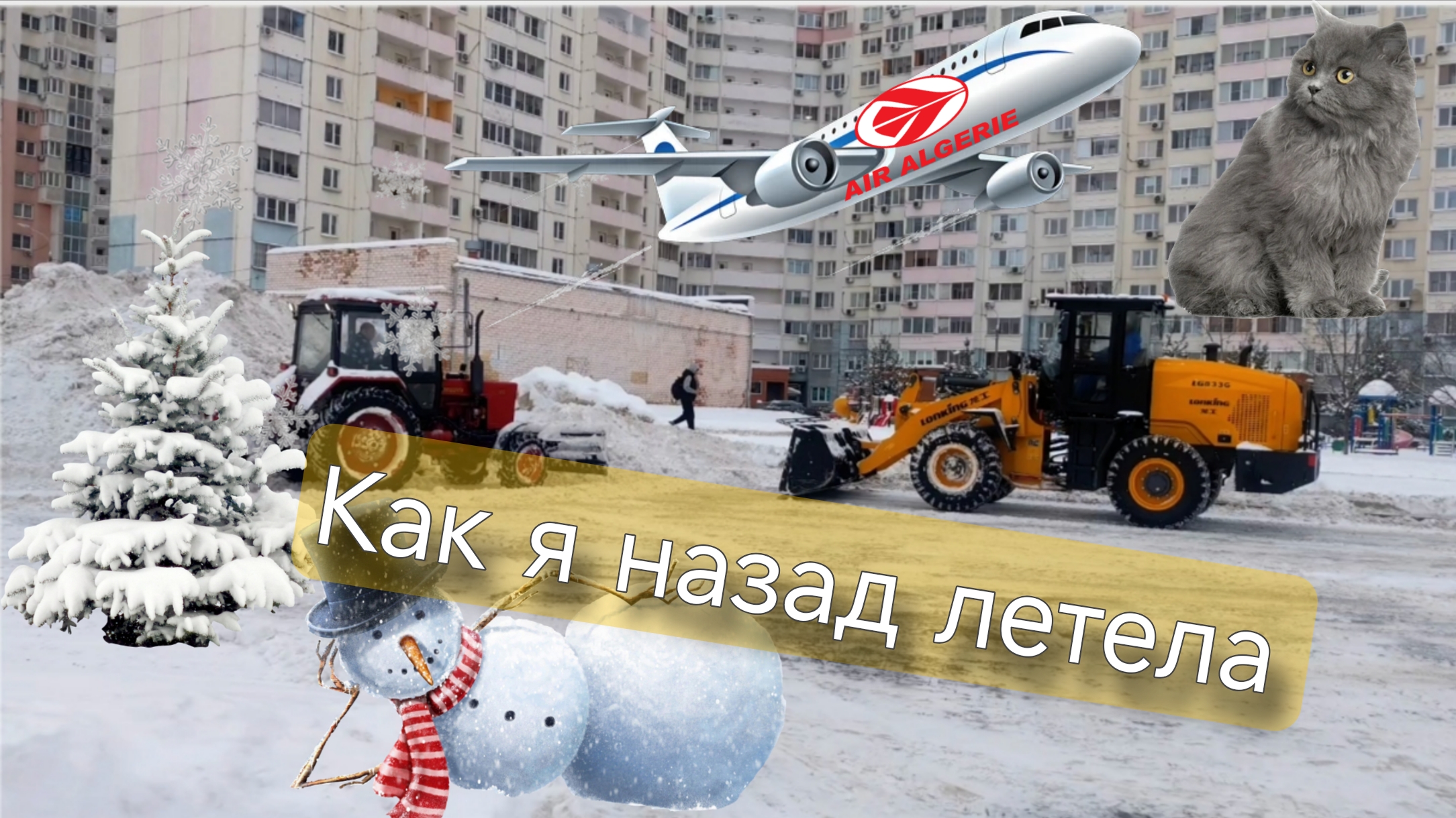 Последний день перед дорогой.Снежная жесть. Мучения в Алжире.