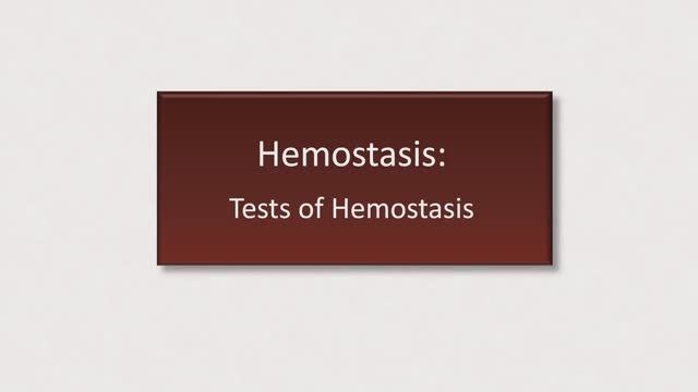 4_Hemostasis-Tests (INR, PTT, platelets, fibrinogen, D-dimer) EricStrong