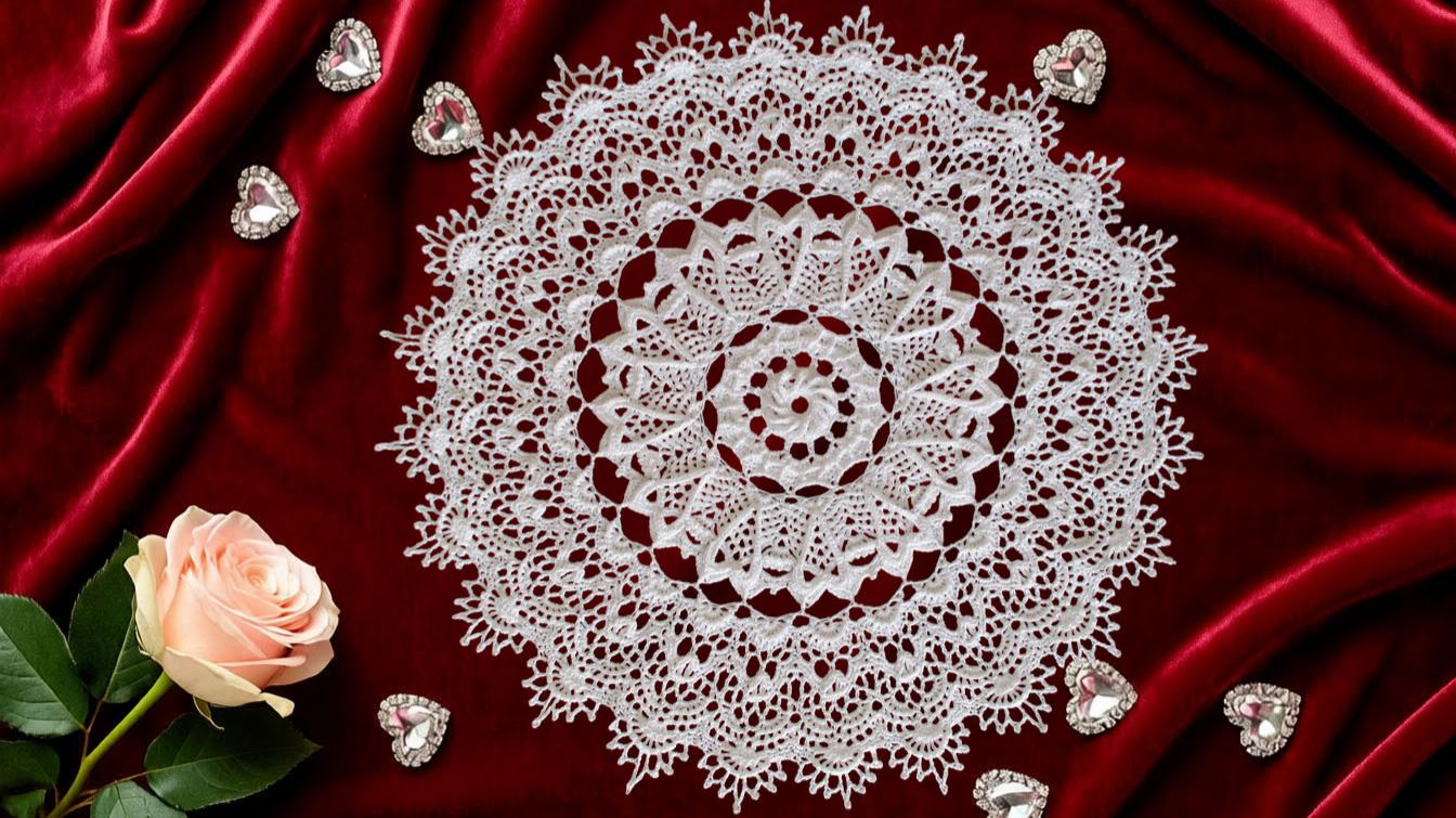 Салфетка "Бесконечная любовь". Часть 3