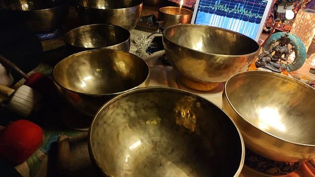 МахаНабор 85-166 Гц нотный 7 чаш Тигровый глаз 12.5кг