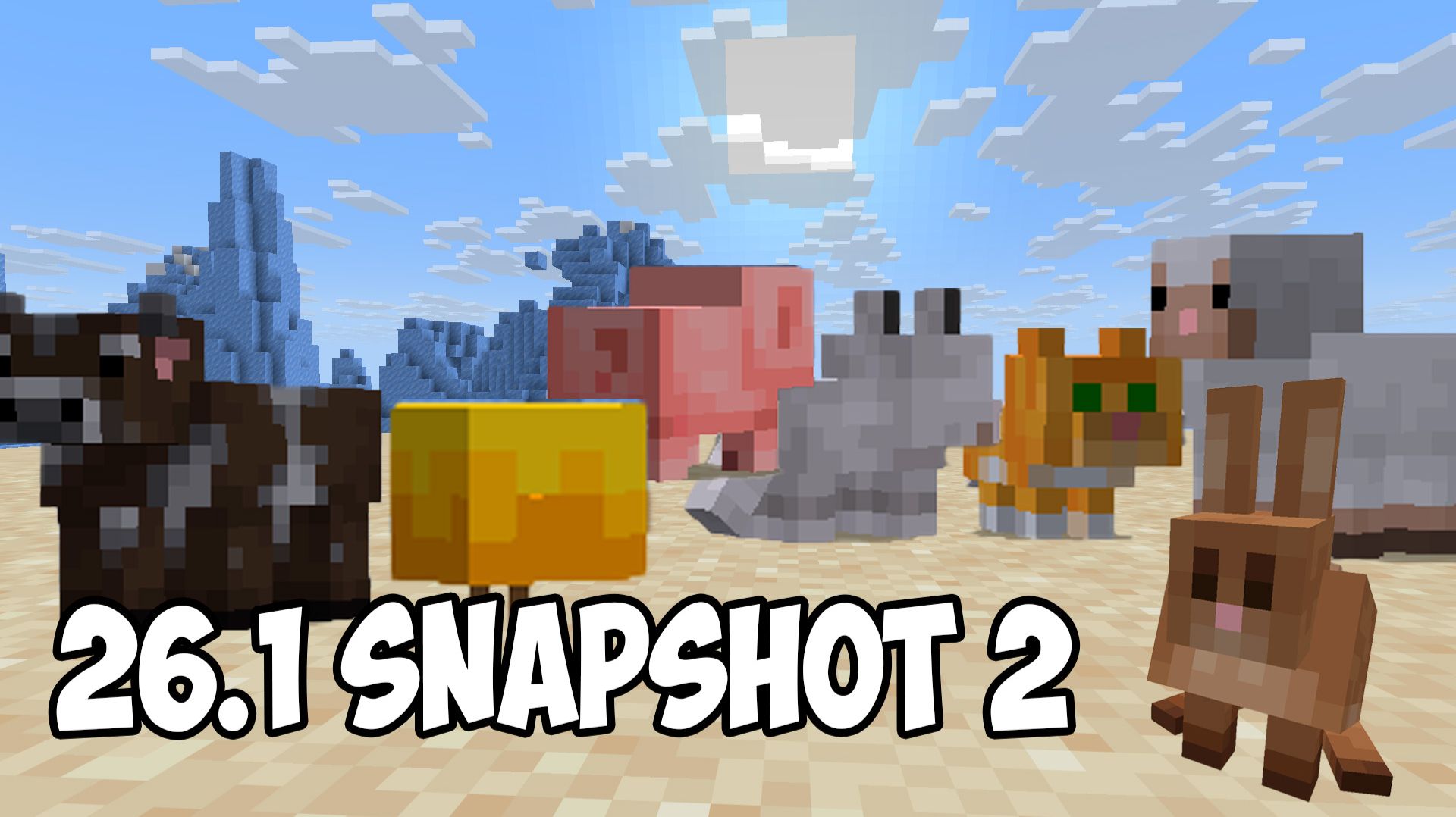 НОВЫЙ КРОЛИК и  ДИТЁНЫШИ в МАЙНКРАФТ | 26.1 Snapshot 2