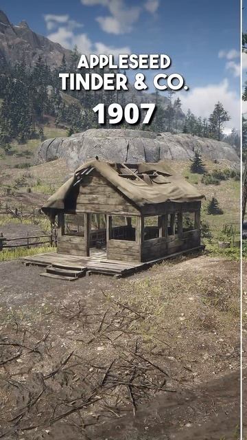 Сравнение изменений в локациях RDR2 в 1899 и в 1907 году.