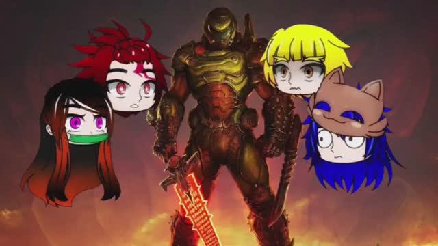 Demon-slayer-реакция-на-DOOM