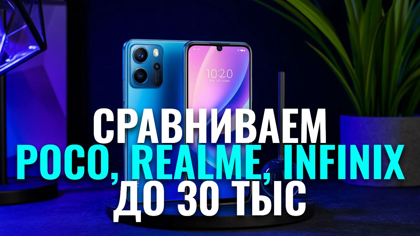 Рейтинг смартфонов до 30 000 руб. 2026: POCO, Honor, Tecno — кто лидер?